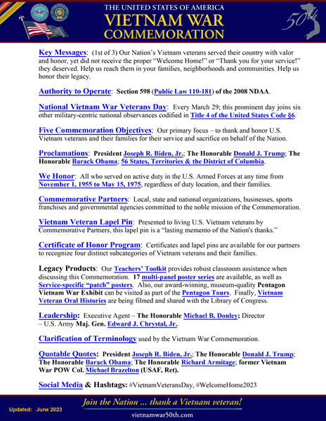 National Vietnam War Veterans Day - March 29 | National Vietnam War ...